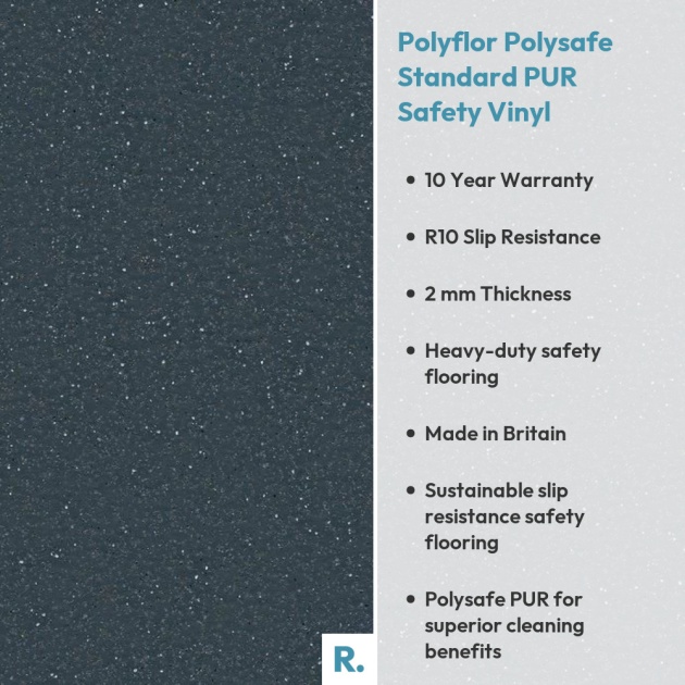Polyflor Polysafe Standard PUR Safety Vinyl | From £19.95 / sq. metre