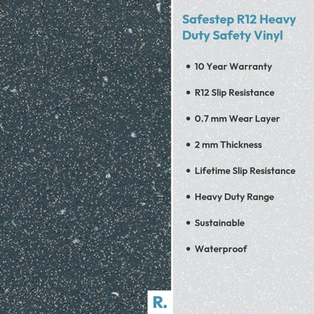 Safestep R12 Heavy Duty Safety Vinyl | £28.95 / sq. metre