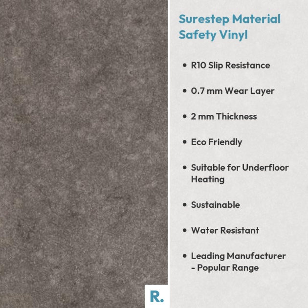Surestep Stone Safety Vinyl | £27.95 / sq. metre