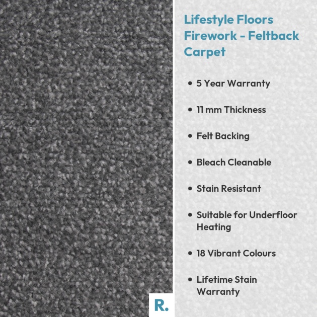Lifestyle Floors Firework Colours Bleach Cleanable Carpet | From £7.95 ...