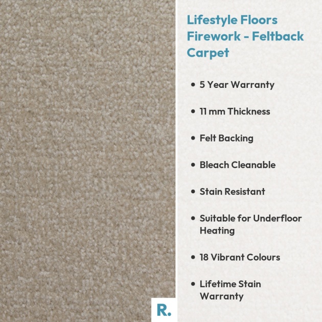 Lifestyle Floors Firework Colours Bleach Cleanable Carpet | From £7.95 ...