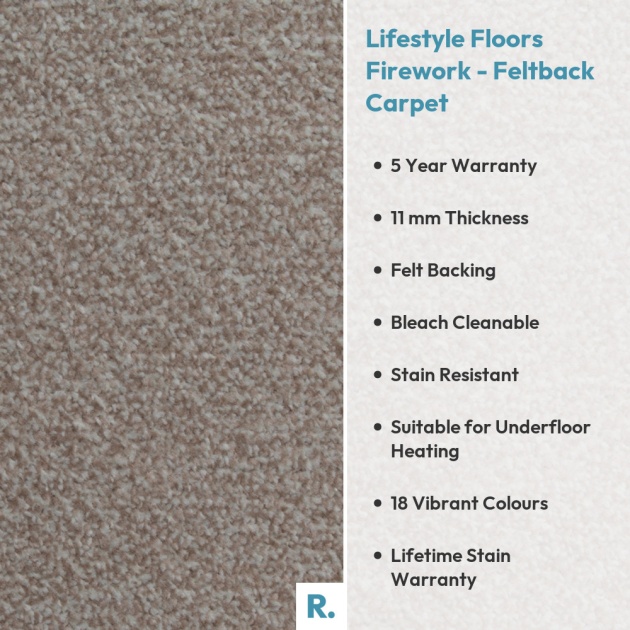 Lifestyle Floors Firework Colours Bleach Cleanable Carpet | From £7.95 ...