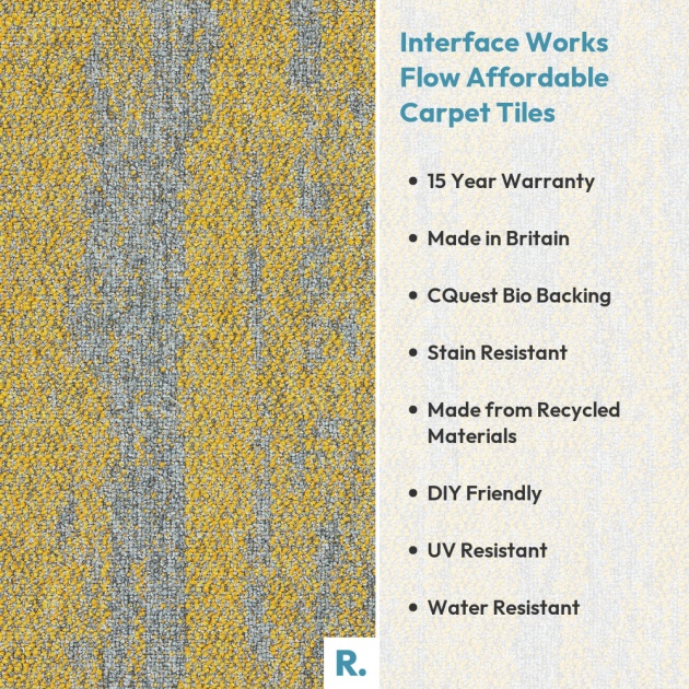 Interface Works Flow collection carpet tiles - Save up to 58%