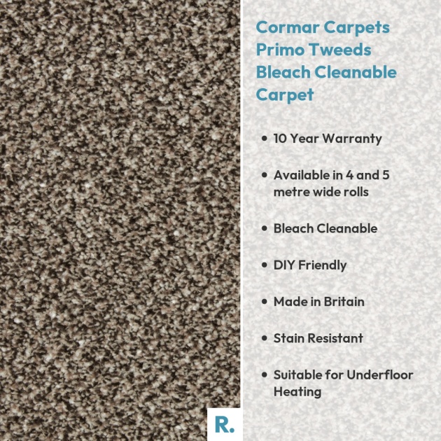 Cormar Carpets Primo Tweeds Bleach Cleanable Carpet | From £16.95 / sq ...