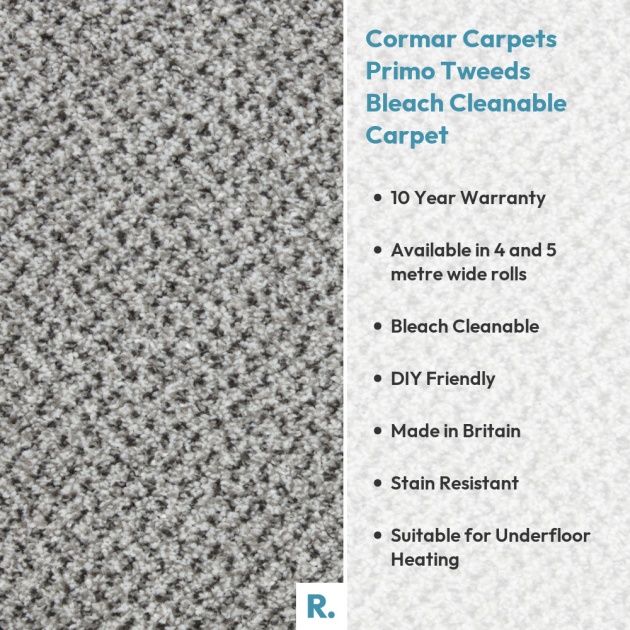Cormar Carpets Primo Tweeds Bleach Cleanable Carpet | From £16.95 / sq ...