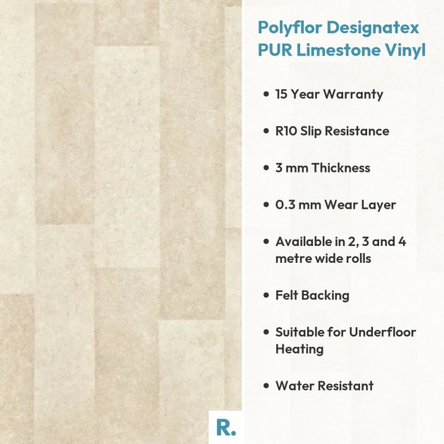 Polyflor Designatex Limestone Vinyl | SPECIAL OFFER