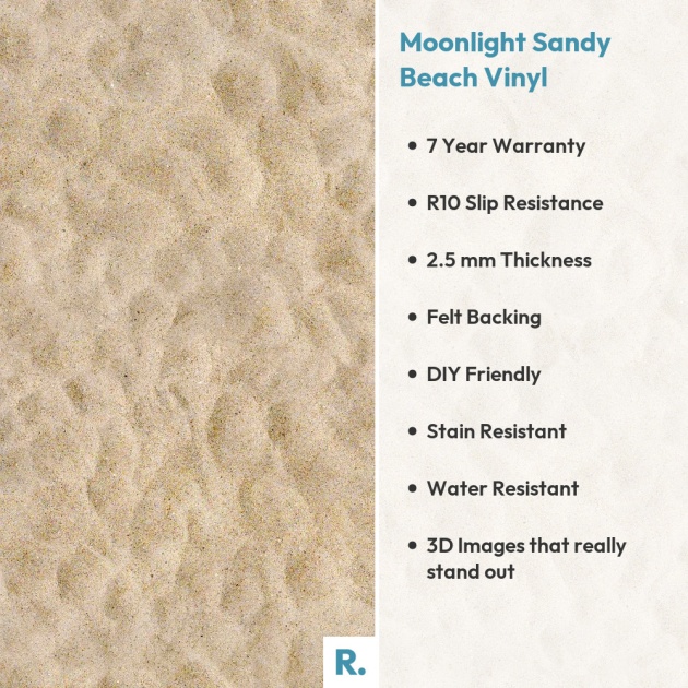 Moonlight Sandy Beach Vinyl | £16.95 / sq. metre