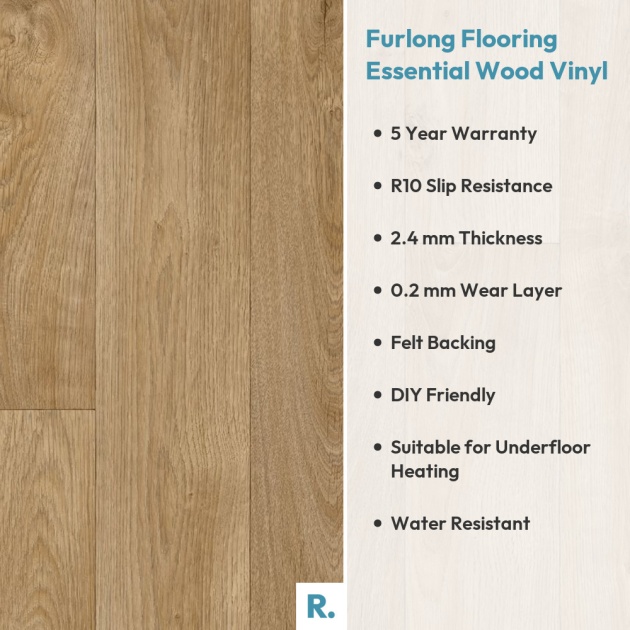 Furlong Flooring Essential Wood Vinyl | From £8.95 / sq. metre