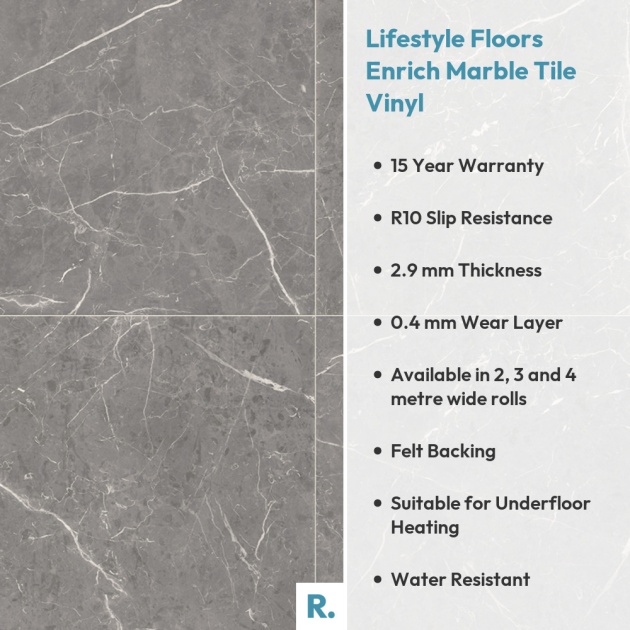 Enrich Marble Tile Vinyl | SPECIAL OFFER