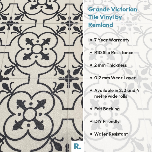 Grande Victorian Tile Vinyl | SPECIAL OFFER