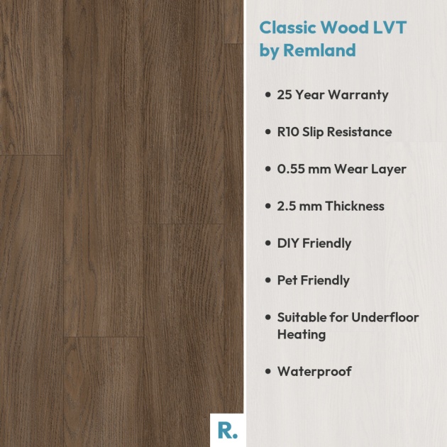 Classic Wood LVT by Remland | From £90.12 per pack