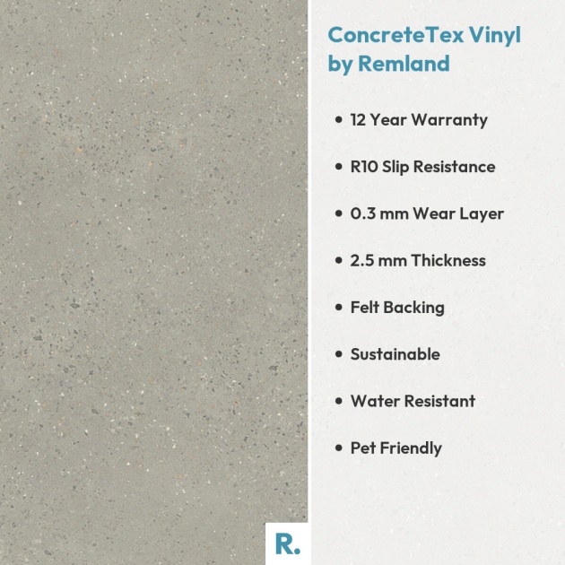 ConcreteTex Vinyl by Remland | From £11.95 / sq. metre