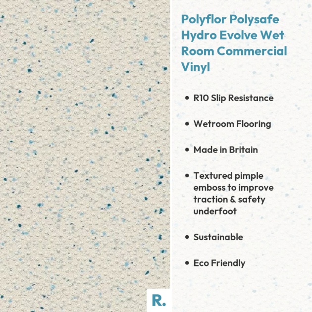 Polyflor Polysafe Hydro Evolve Wet Room Commercial Vinyl | From £31.95 ...