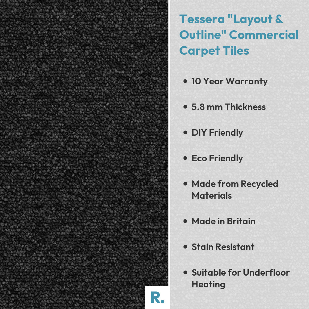 Tessera Layout & Outline Commercial Carpet Tiles | £121.80 per box