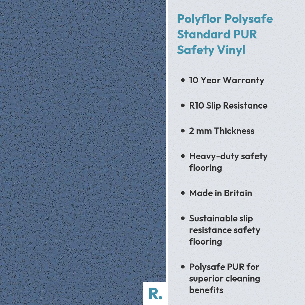 Polyflor Polysafe Standard PUR Safety Vinyl | From £19.95 / sq. metre