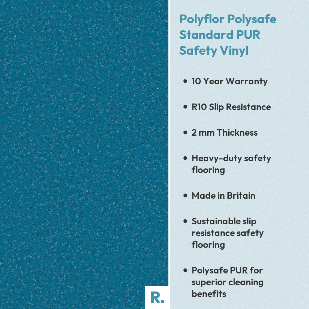Polyflor Polysafe Standard PUR Safety Vinyl | From £19.95 / sq. metre
