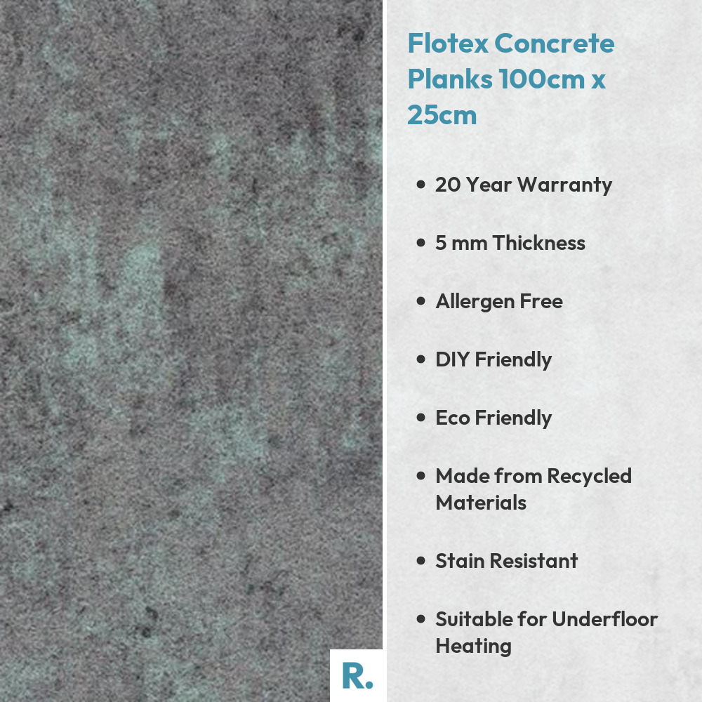Flotex Concrete Planks 100cm x 25cm | £112.38 per box