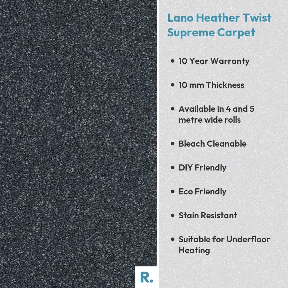 Lano Heather Twist Supreme Bleach Cleanable Carpet | From £12.95 / sq ...