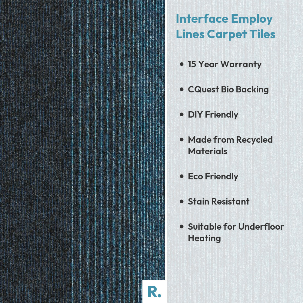 Interface Employ Lines Carpet Tiles | £115.80 per box