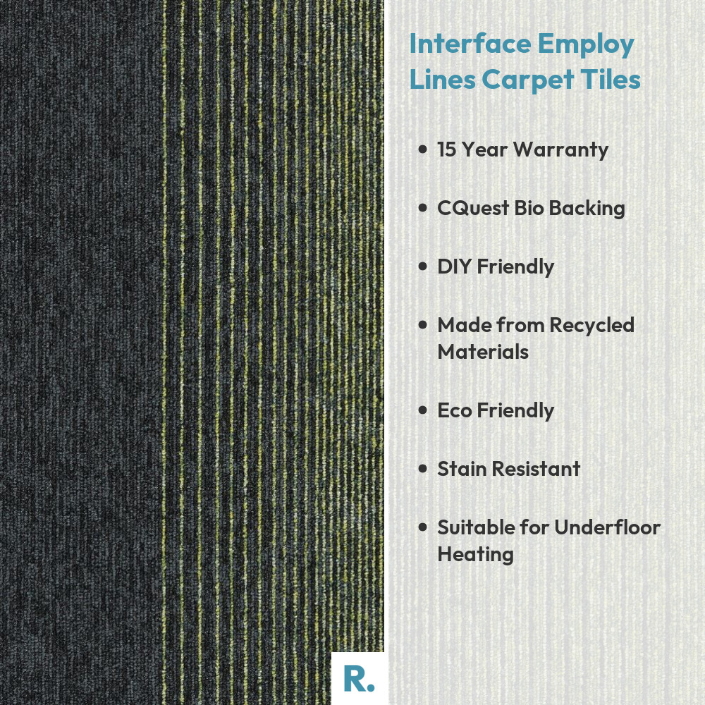 Interface Employ Lines Carpet Tiles | £115.80 per box