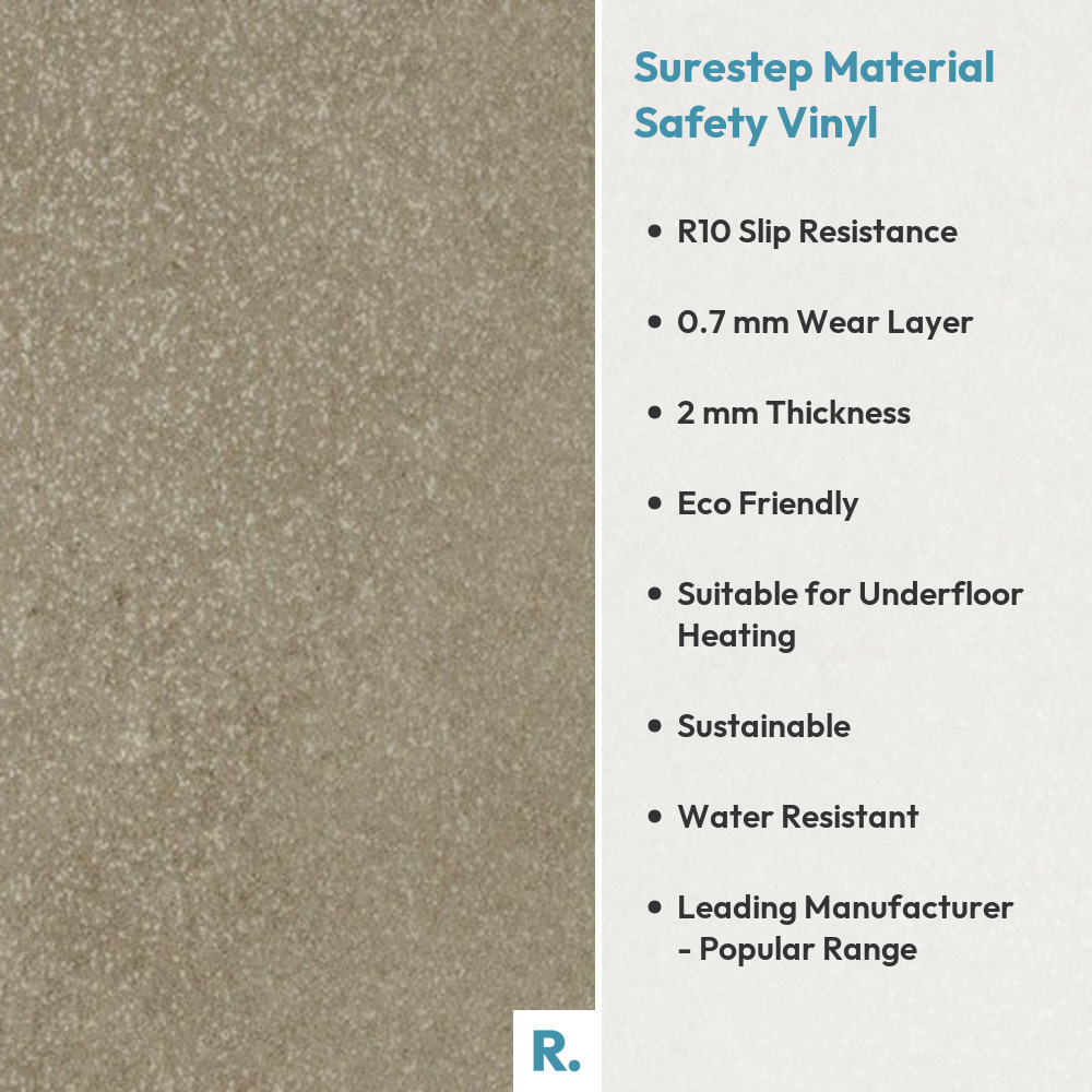 Surestep Stone Safety Vinyl | £27.95 / sq. metre