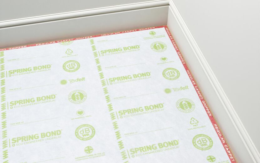 Texfelt Spring Bond 9mm Luxury Eco Engineered Underlay (15m2 Roll) | £ ...