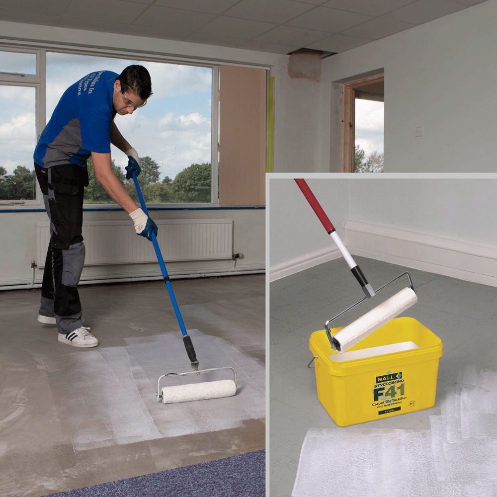 F Ball & Co F41 Professional Carpet Tile Tackifier Adhesive (5ltr ...