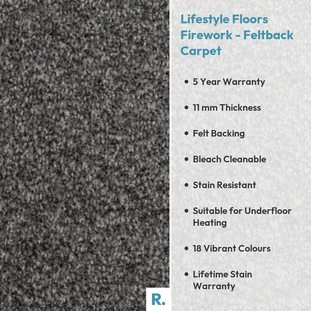 Lifestyle Floors Firework Colours Bleach Cleanable Carpet | From £7.95 ...