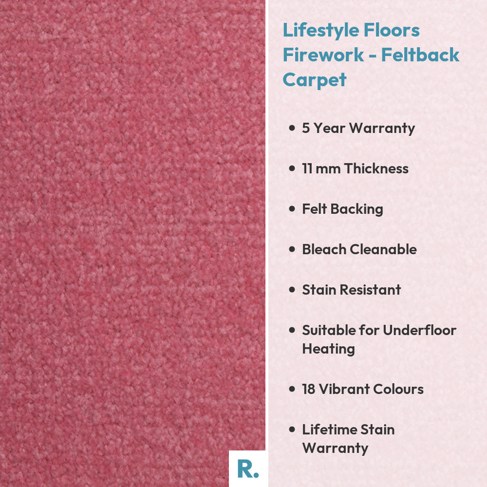 Lifestyle Floors Firework Colours Bleach Cleanable Carpet | From £7.95 ...