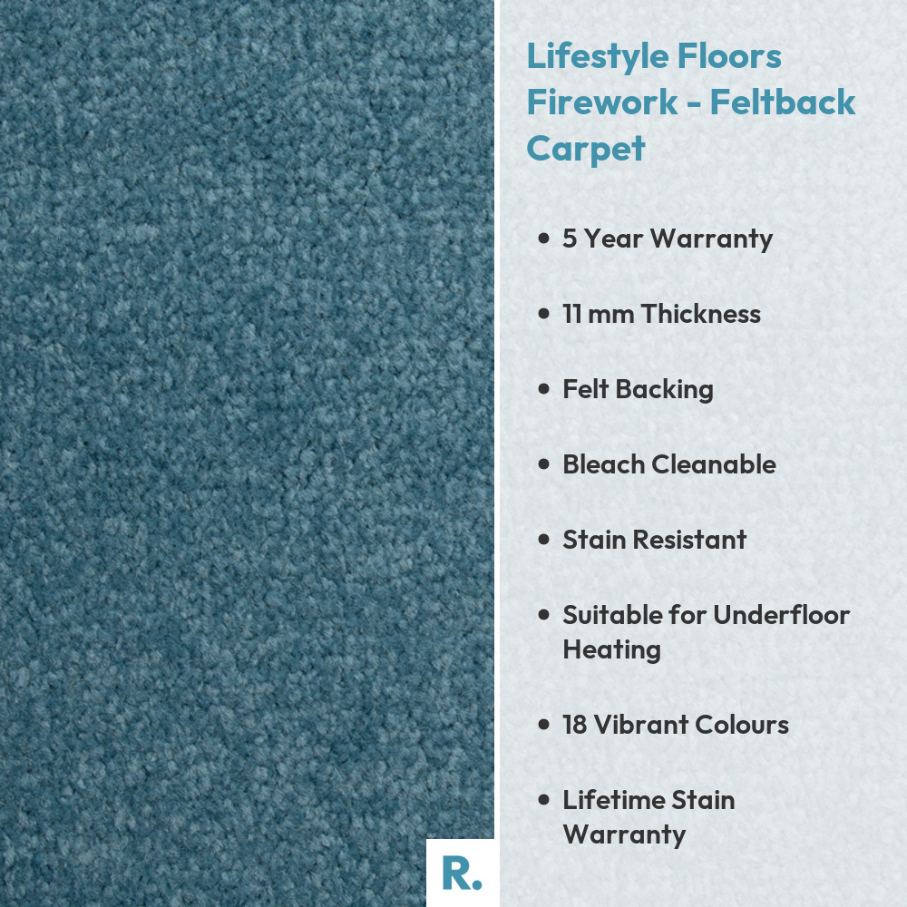 Lifestyle Floors Firework Colours Bleach Cleanable Carpet | From £7.95 ...