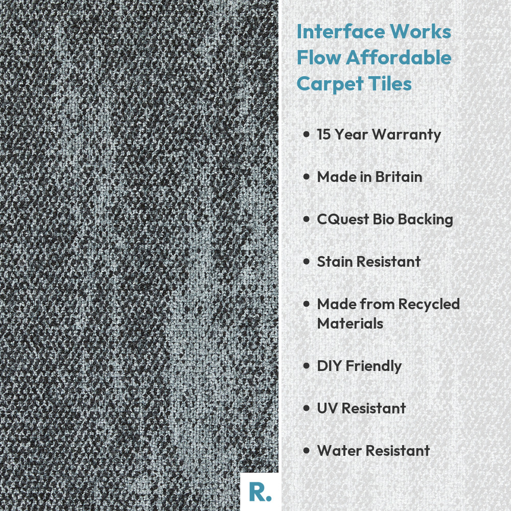 Interface Works Flow collection carpet tiles - Save up to 58%