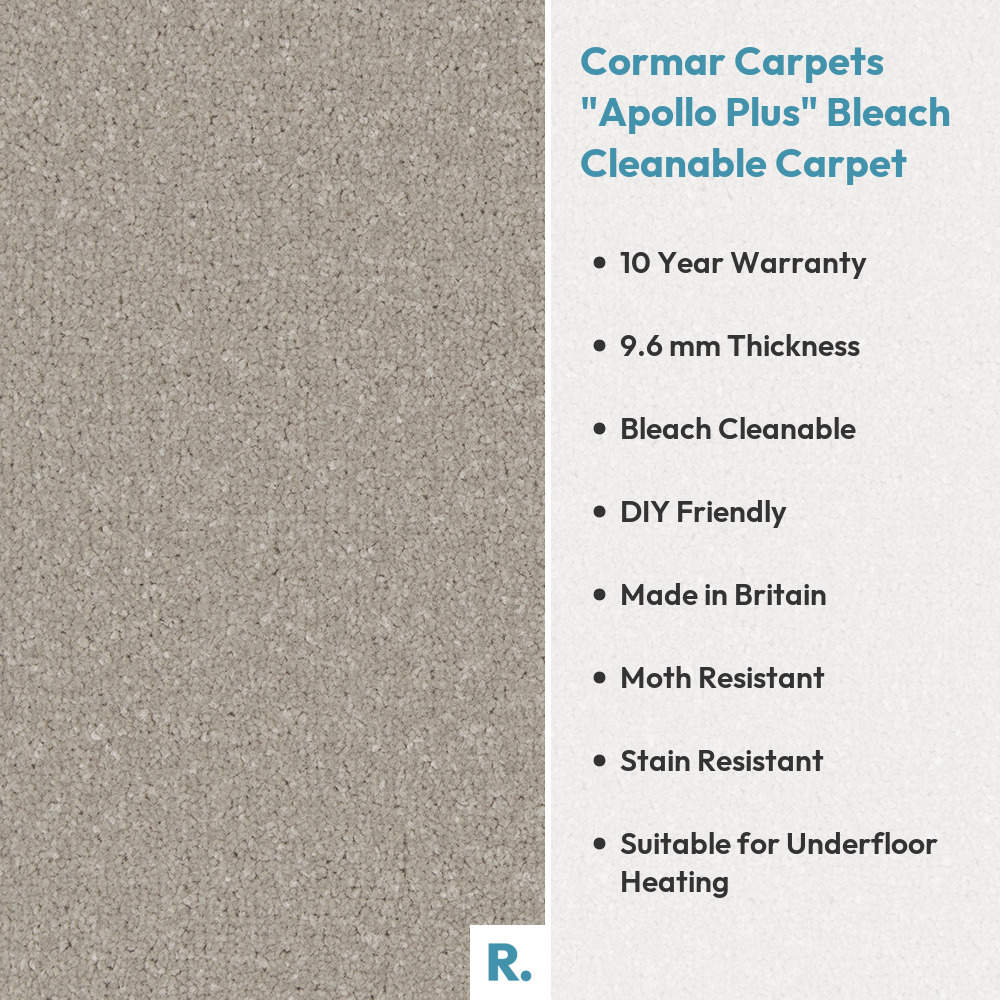 Cormar Carpets Apollo Plus Bleach Cleanable Carpet | From £11.95 / sq ...