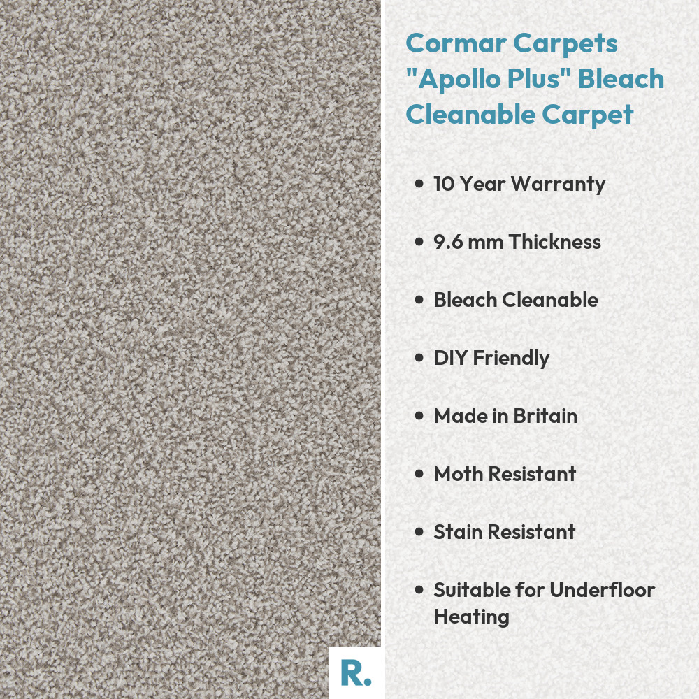 Cormar Carpets Apollo Plus Bleach Cleanable Carpet | From £11.95 / sq ...