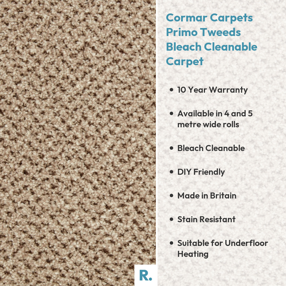Cormar Carpets Primo Tweeds Bleach Cleanable Carpet | From £16.95 / sq ...