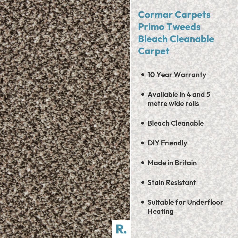 Cormar Carpets Primo Tweeds Bleach Cleanable Carpet | From £16.95 / sq ...