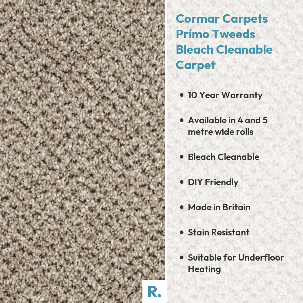 Cormar Carpets Primo Tweeds Bleach Cleanable Carpet | From £16.95 / sq ...