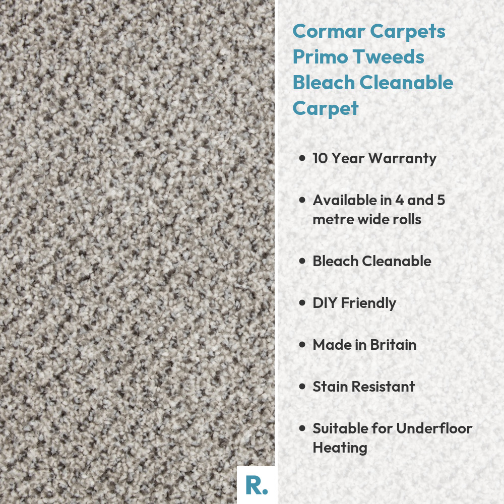Cormar Carpets Primo Tweeds Bleach Cleanable Carpet | From £16.95 / sq ...