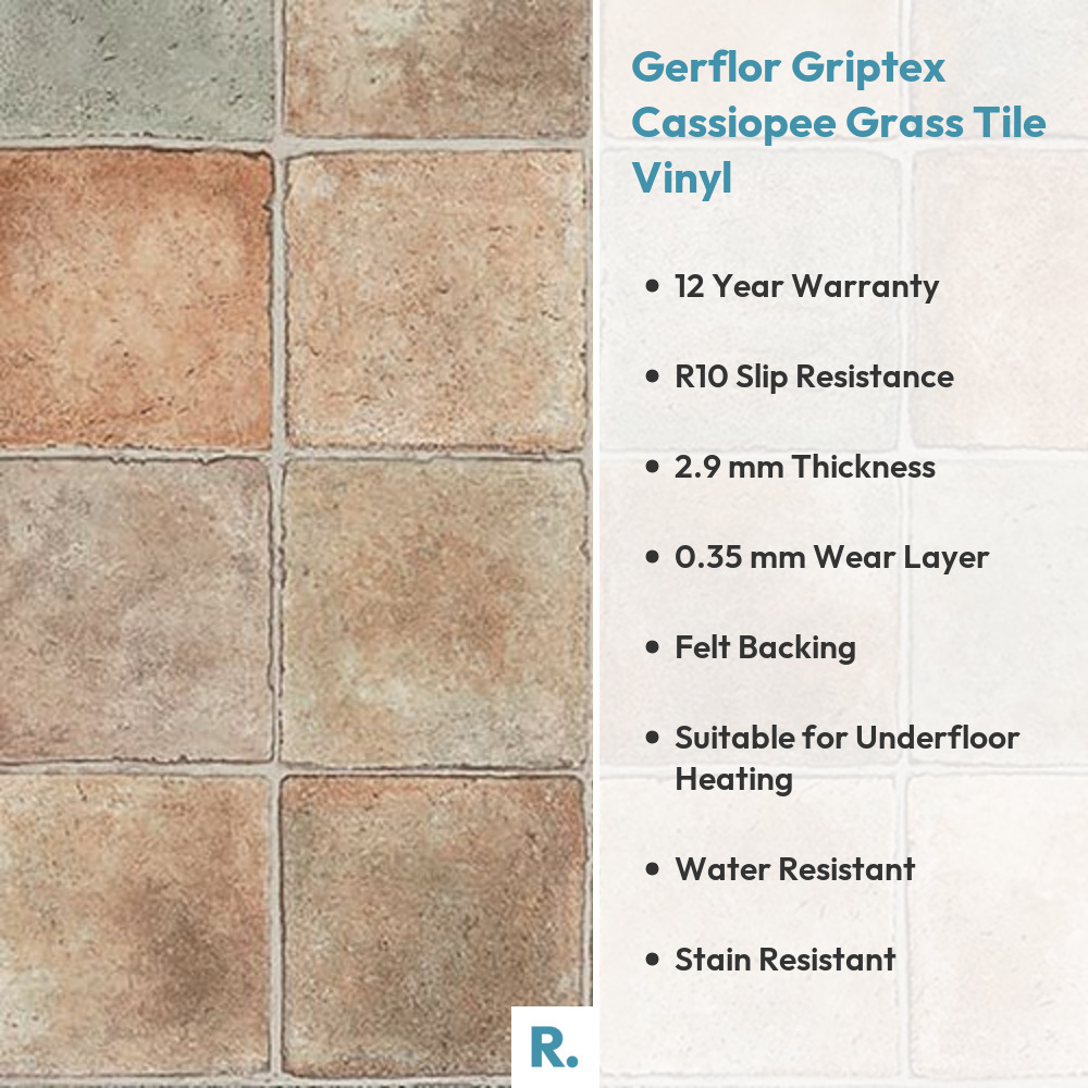 Gerflor Griptex Cassiopee Grass Tile Vinyl | SPECIAL OFFER