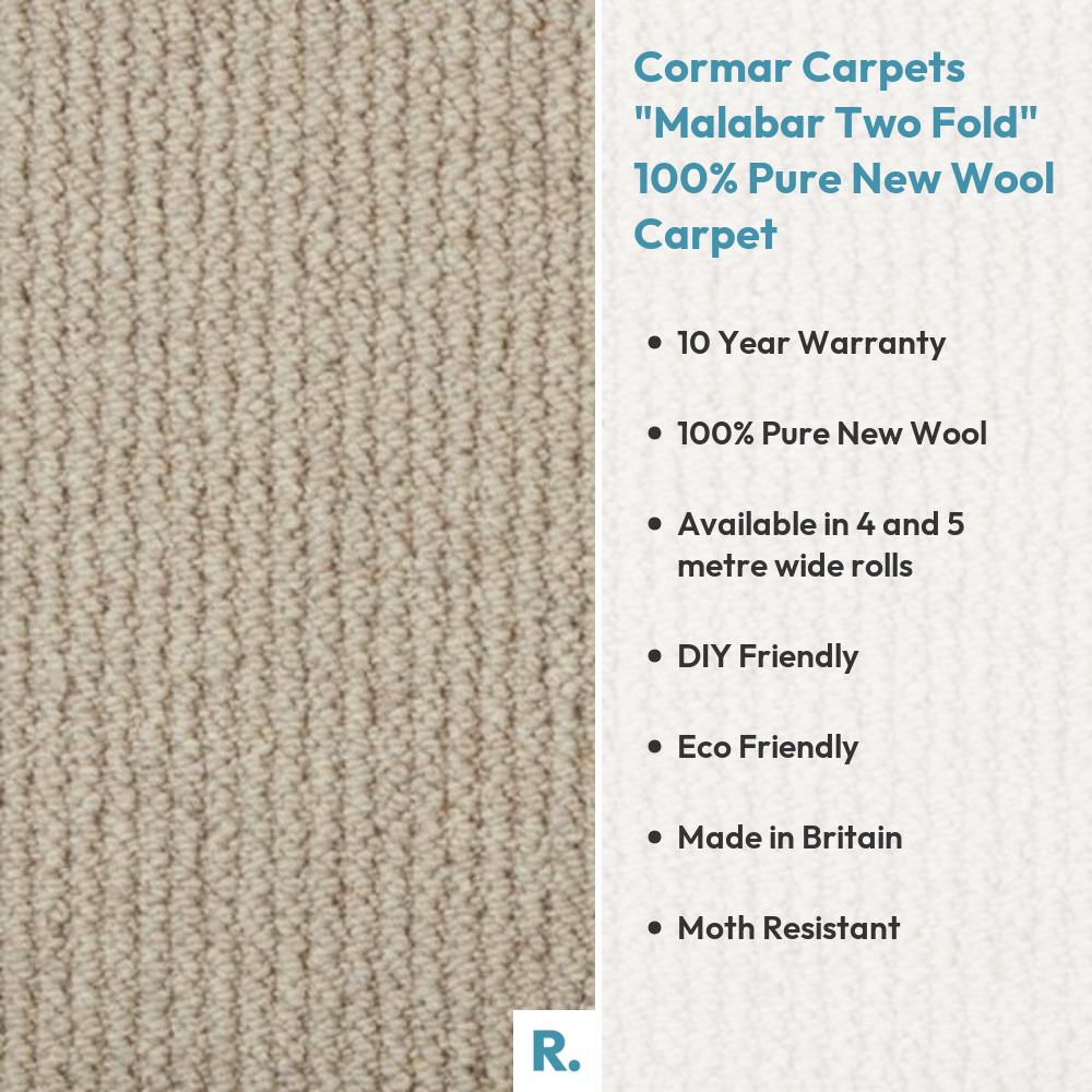 Cormar Carpets Malabar Two Fold 100% Pure New Wool Carpet | From £22.95 ...