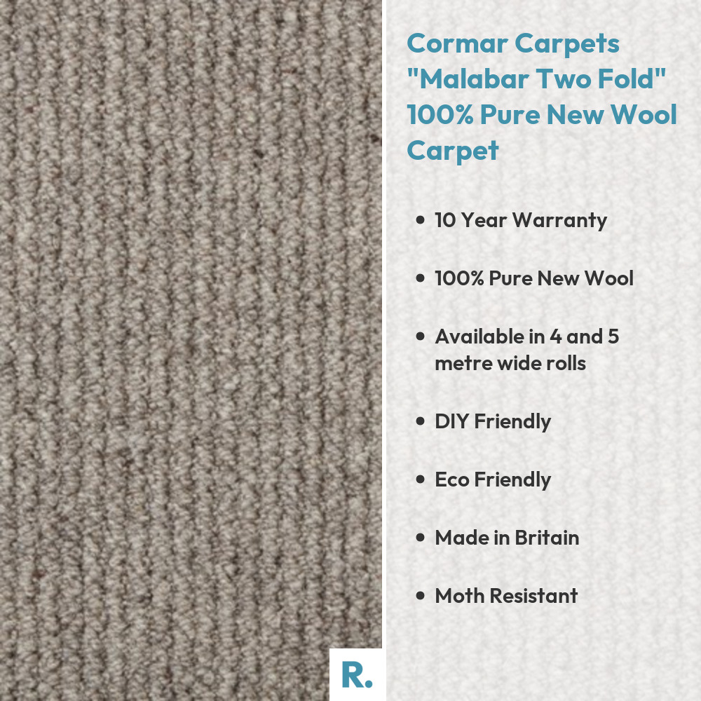 Cormar Carpets Malabar Two Fold 100% Pure New Wool Carpet | From £22.95 ...