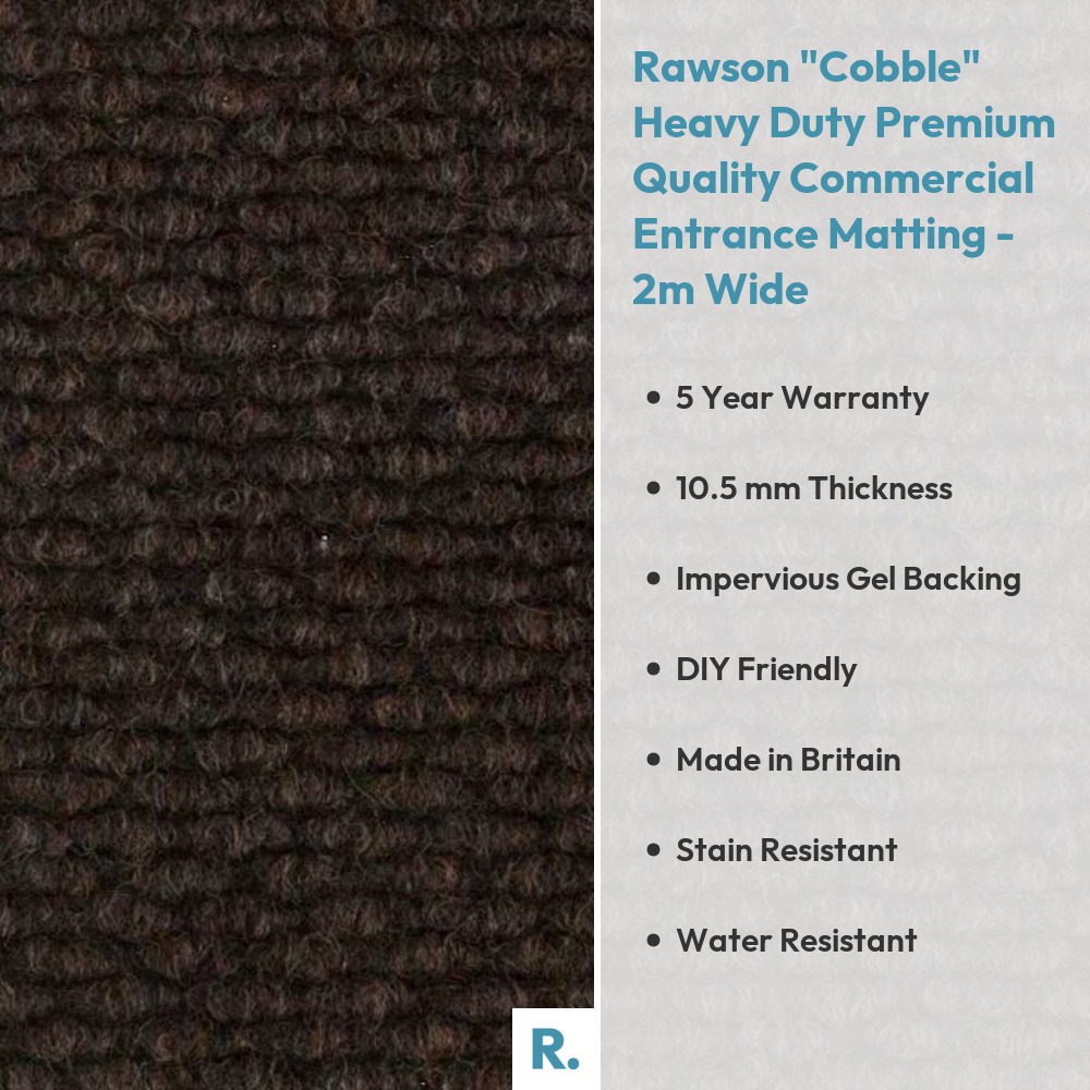 Rawson Cobble Heavy Duty Premium Quality Commercial Entrance Matting ...