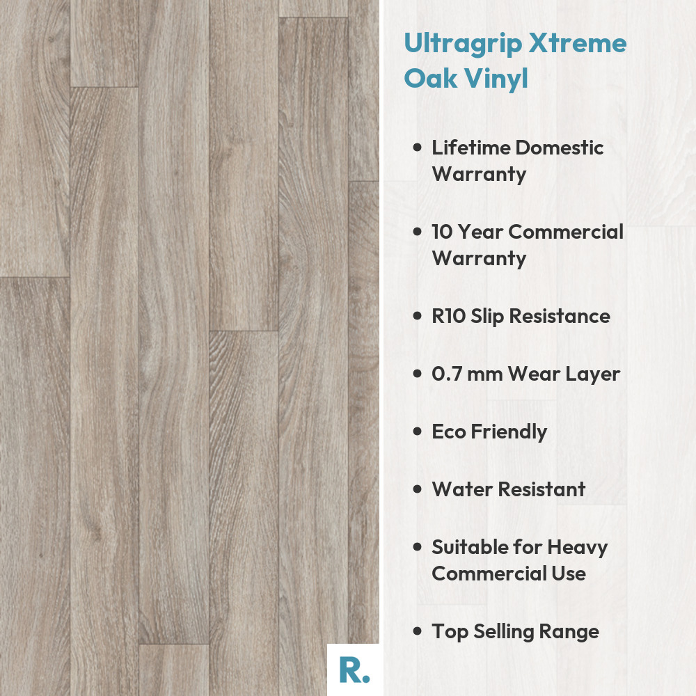 Ultragrip Xtreme Oak Vinyl | From £19.95 / sq. metre