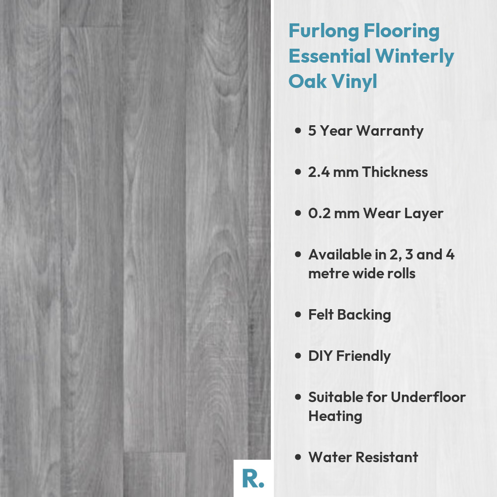 Furlong Flooring Essential Winterly Oak Vinyl | £10.95 / sq. metre