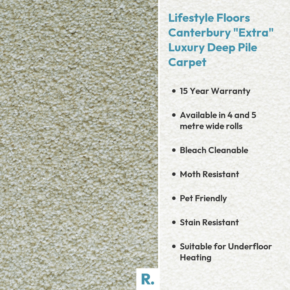 Lifestyle Floors Canterbury Extra Luxury Deep Pile Carpet | From £12.95 ...