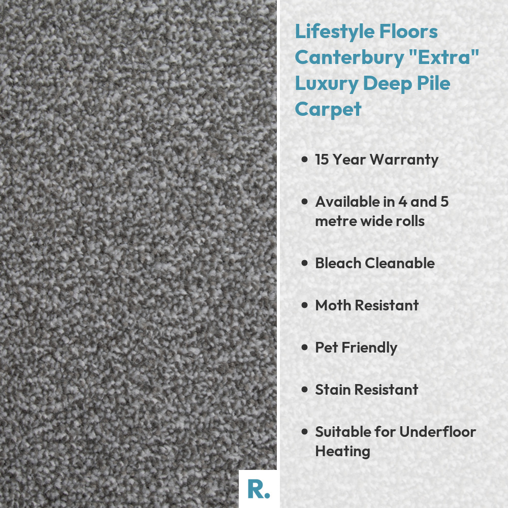 Lifestyle Floors Canterbury Extra Luxury Deep Pile Carpet | From £12.95 ...
