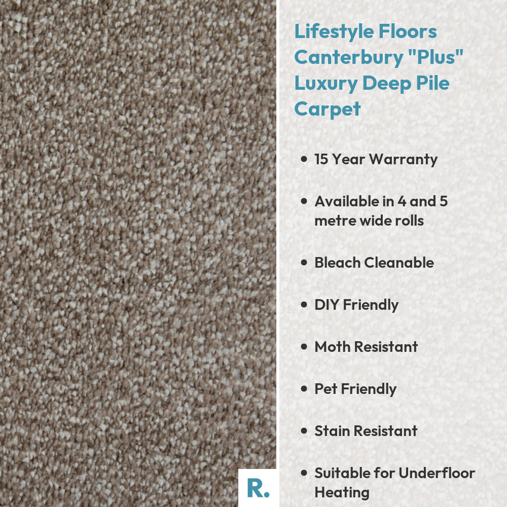 Lifestyle Floors Canterbury Plus Luxury Deep Pile Carpet | From £11.95 ...