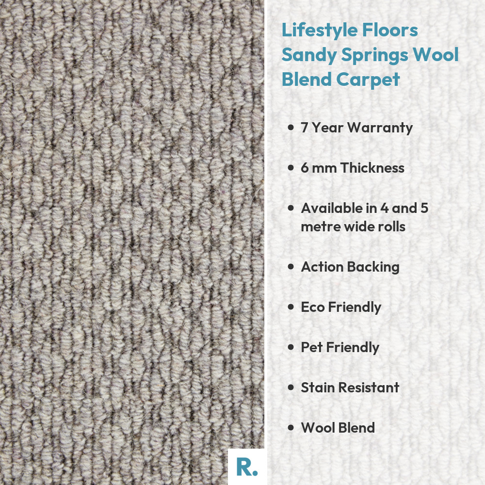 Lifestyle Floors Sandy Springs Luxury 50% Wool Blend Carpet | From £18. ...