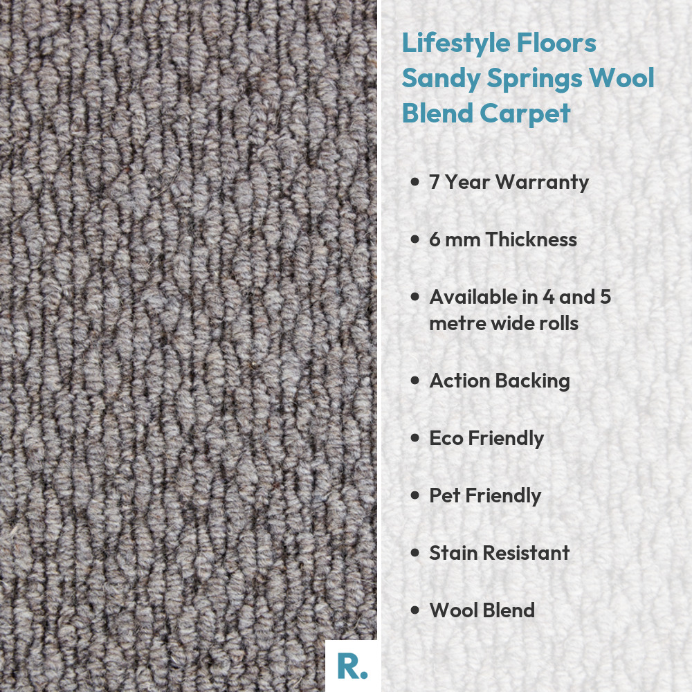 Lifestyle Floors Sandy Springs Luxury 50% Wool Blend Carpet | From £17. ...