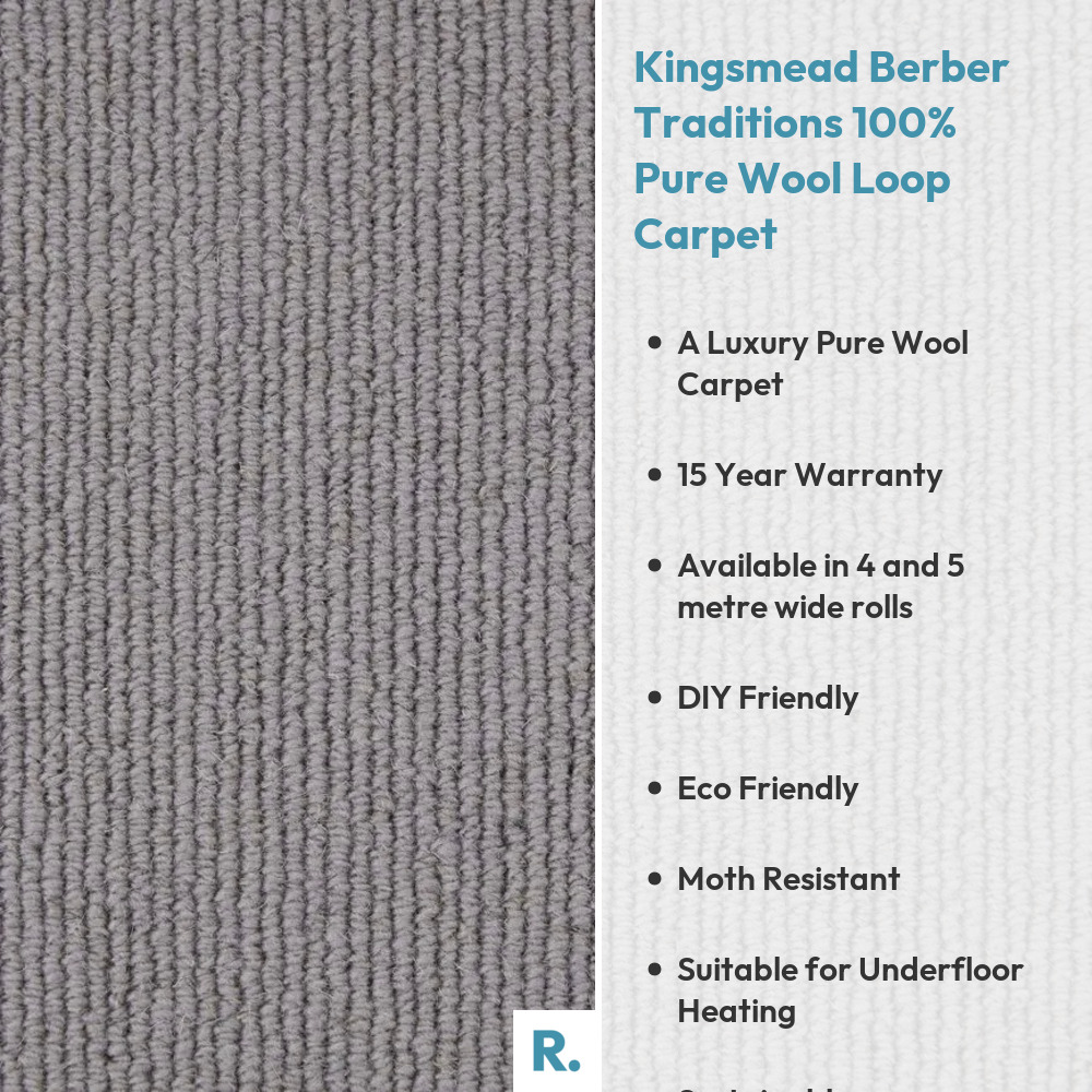 Kingsmead Berber Traditions 100% Pure Wool Loop Carpet | SPECIAL OFFER