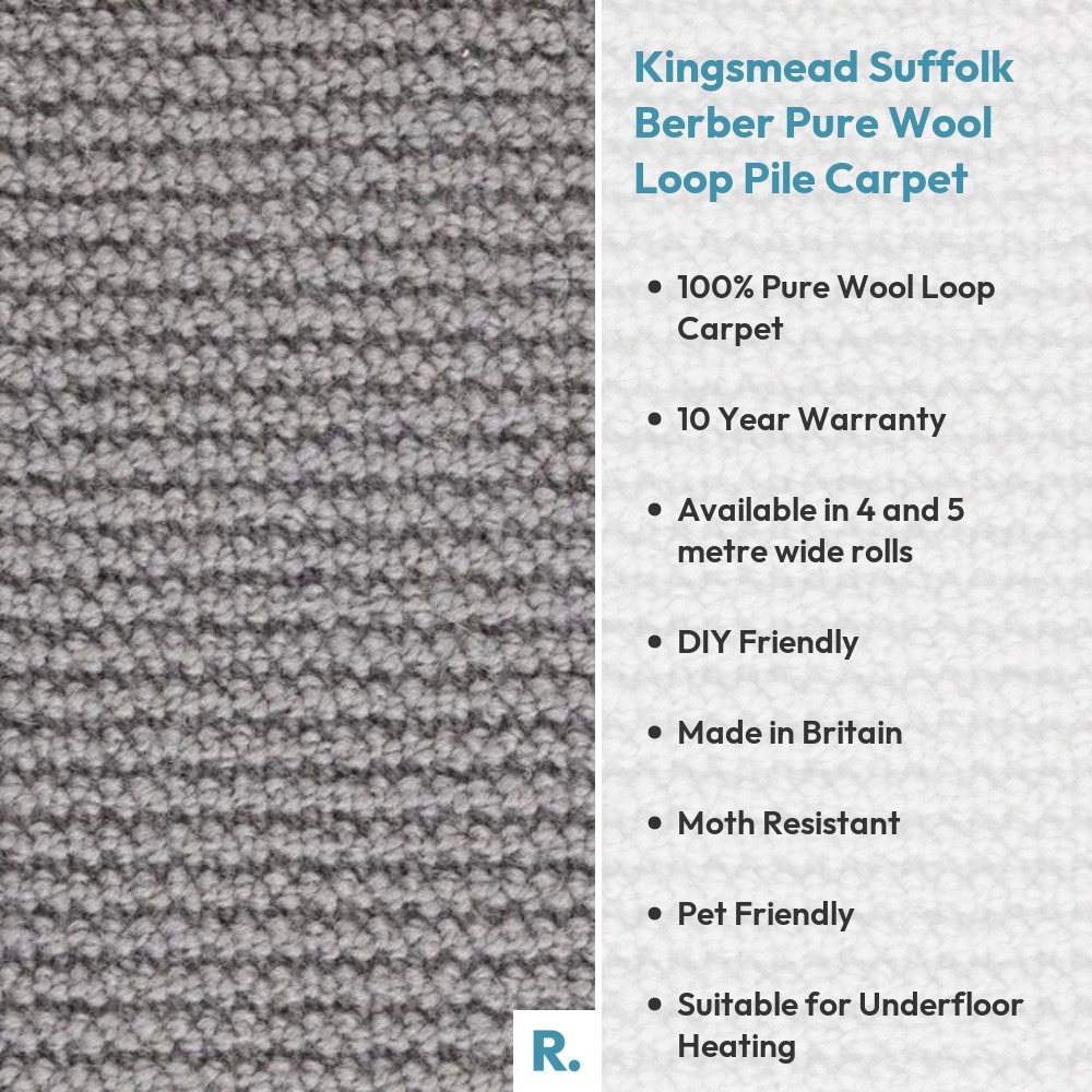 Suffolk Berber Pure Wool Loop Pile Carpet | SPECIAL OFFER